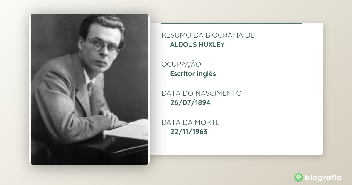 Biografia de Aldous Huxley - eBiografia