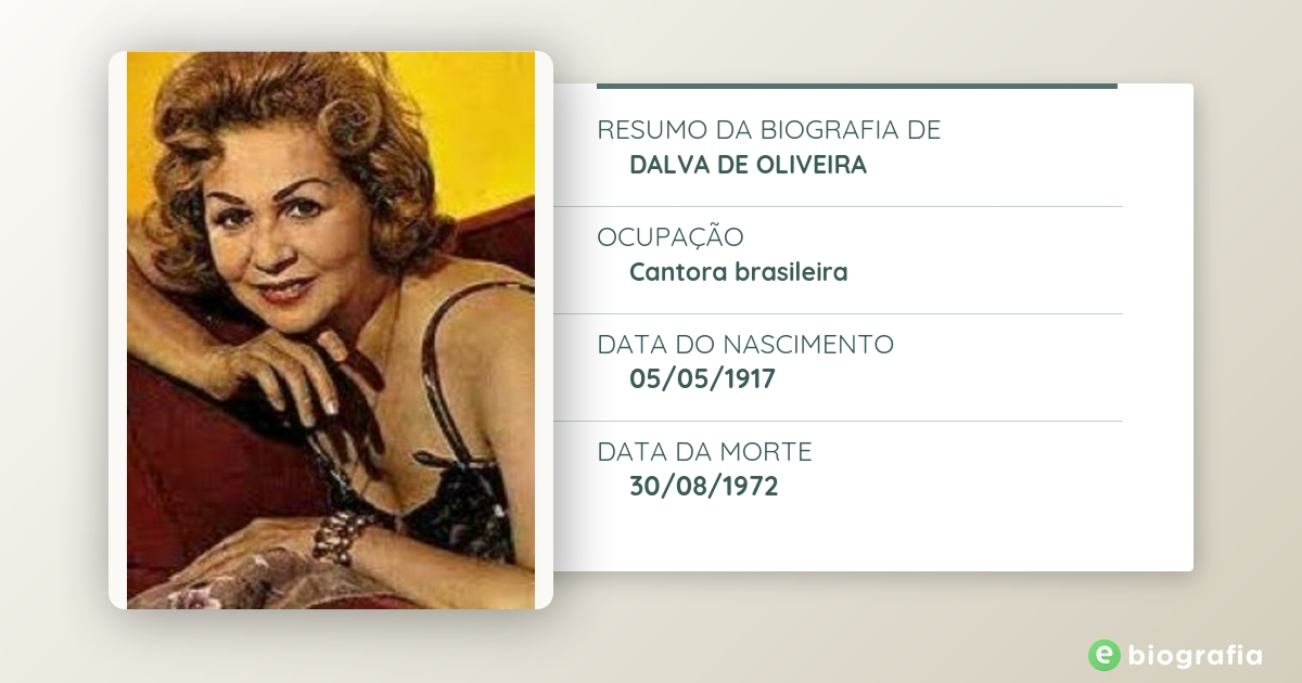 Biografia de Dalva de Oliveira - eBiografia