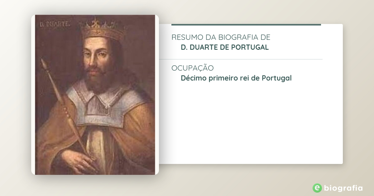 Biografia de D. Duarte de Portugal - eBiografia