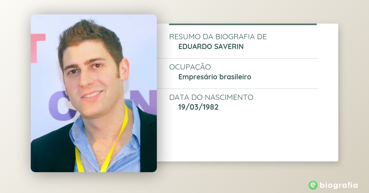 Biografia de Eduardo Saverin - eBiografia