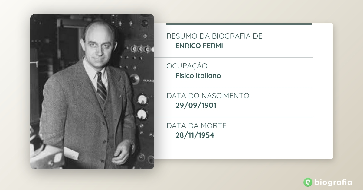 Biografia de Enrico Fermi - eBiografia