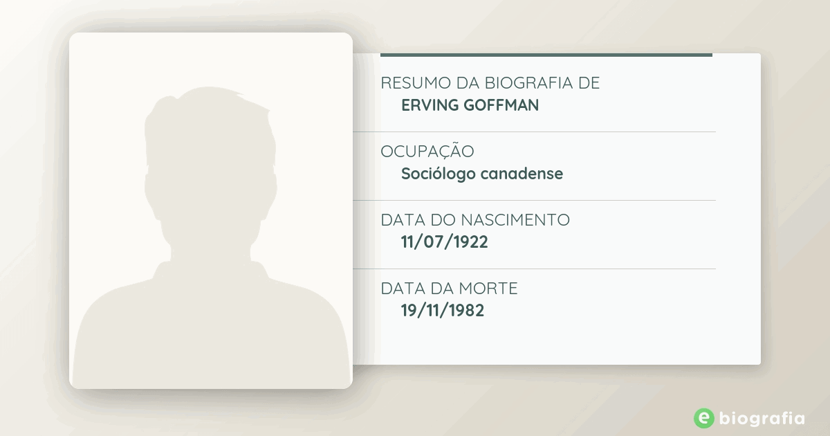 Biografia de Erving Goffman - eBiografia