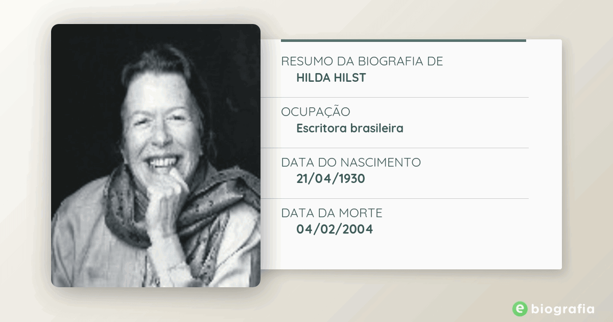 Biografia de Hilda Hilst - eBiografia