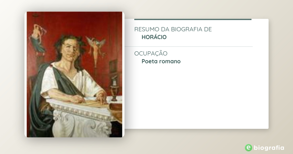 Biografia de Horácio - eBiografia