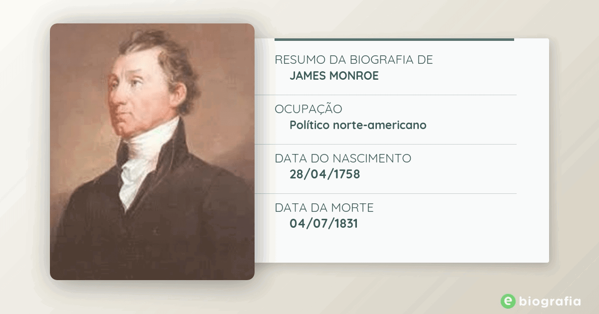 Biografia de James Monroe - eBiografia