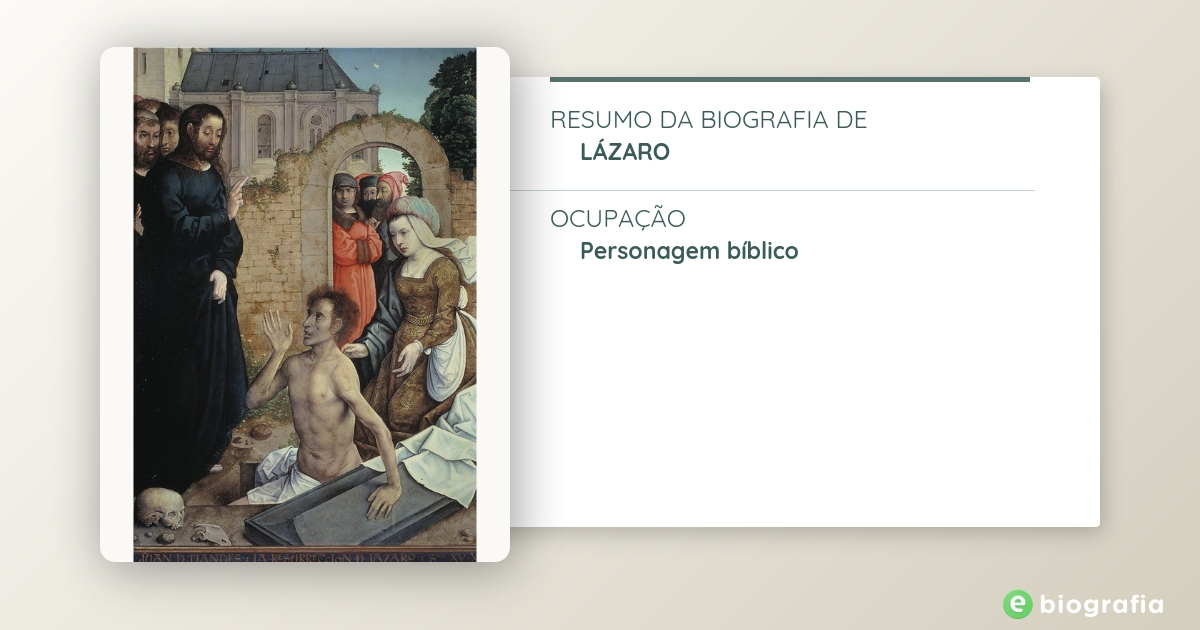 Lázaro de Betânia: conheça sua história na bíblia - eBiografia