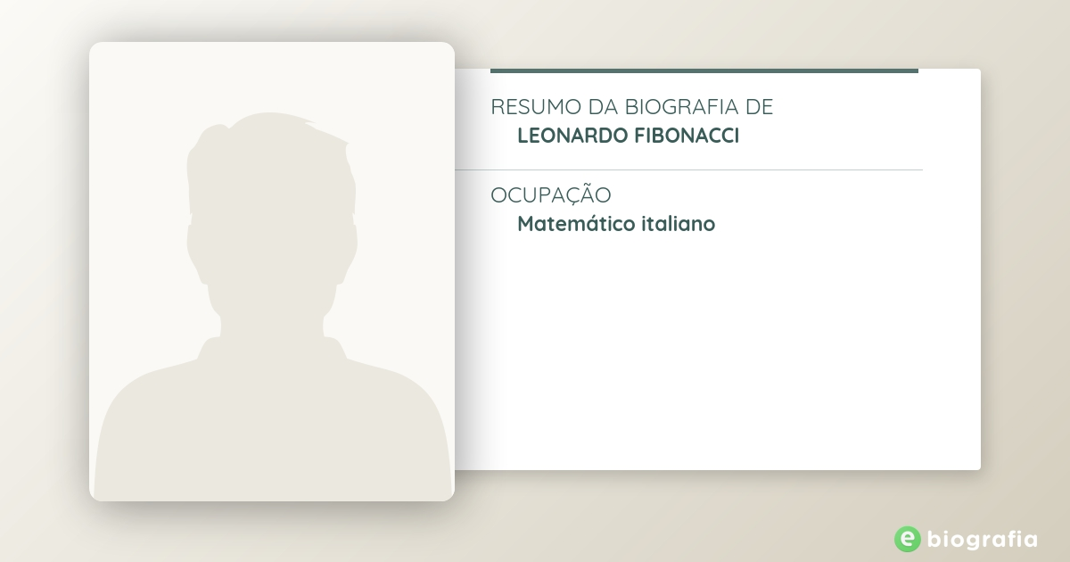 Leonardo Fibonacci: biografia do matemático italiano - eBiografia Leonardo Fibonacci: biografia do matemático italiano - eBiografia