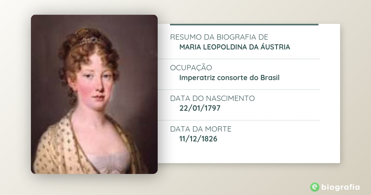 Biografia de Maria Leopoldina da Áustria - eBiografia