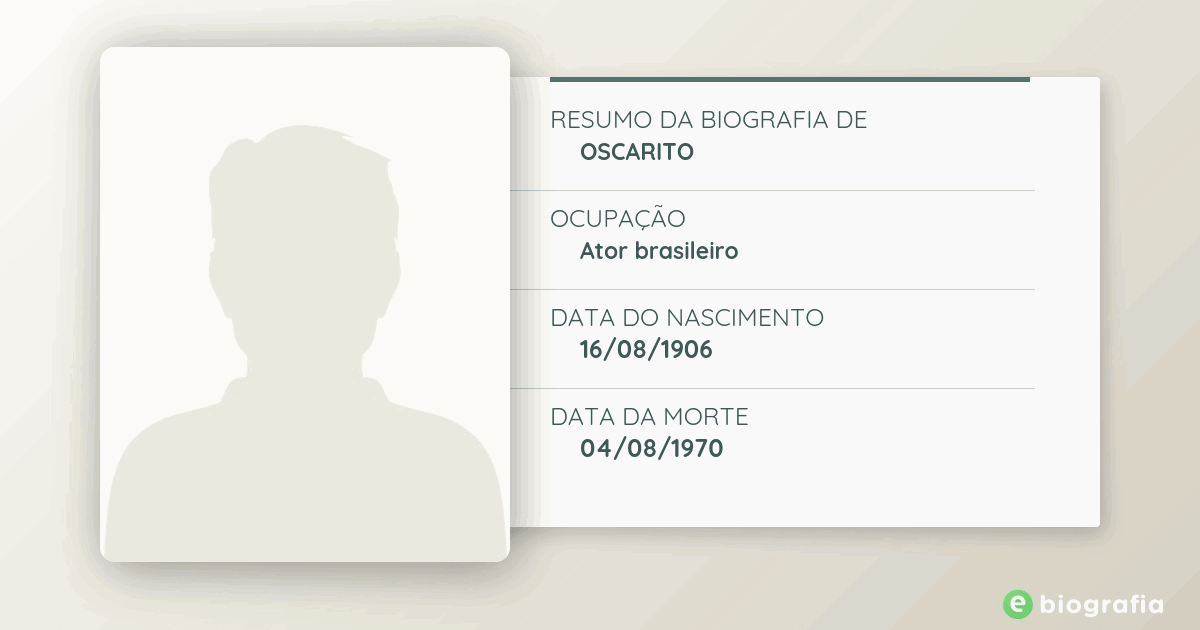 Biografia de Oscarito - eBiografia