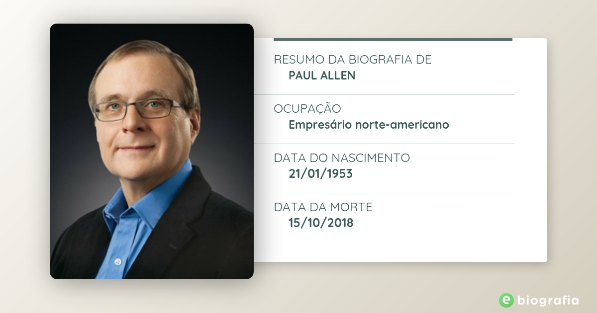 Biografia de Paul Allen - eBiografia