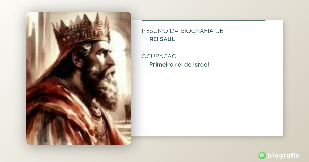 Rei Saul Da Biblia O Rei Saul