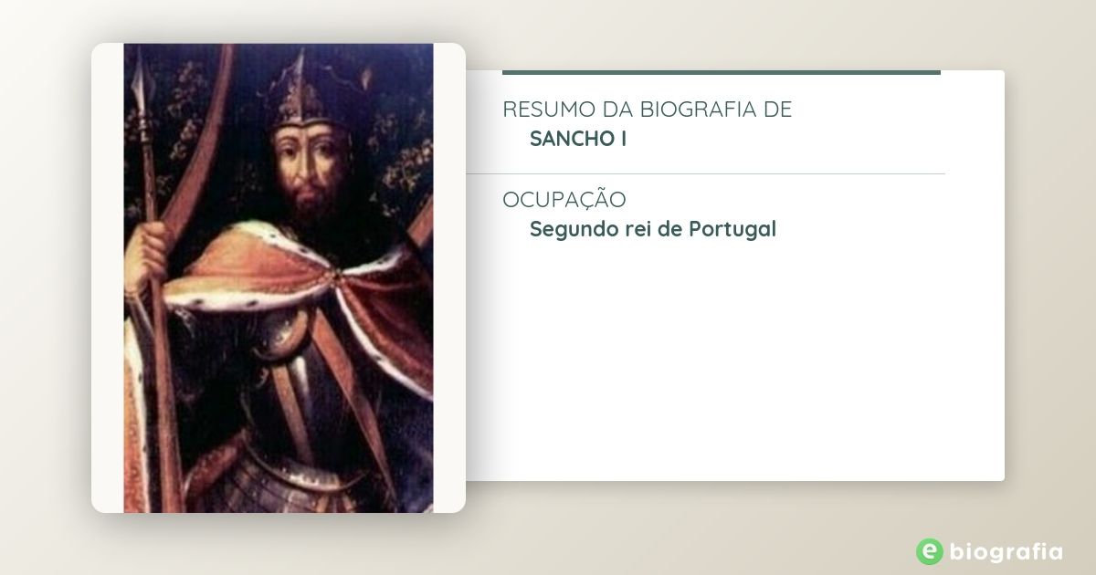 Biografia de Sancho I - eBiografia