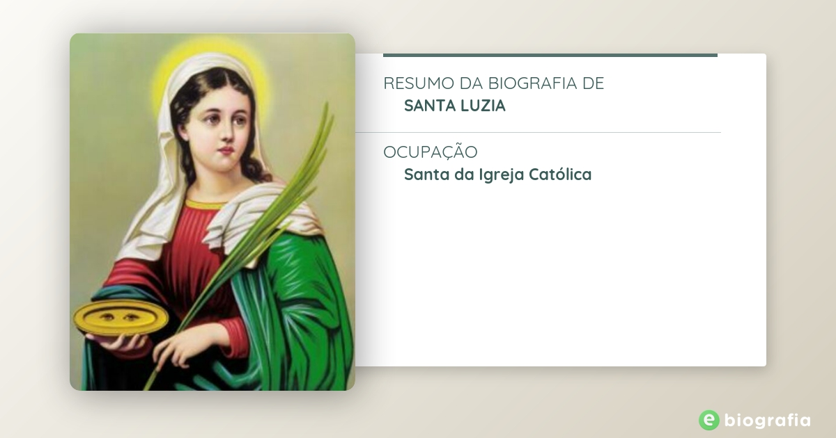 Biografia de Santa Luzia - eBiografia