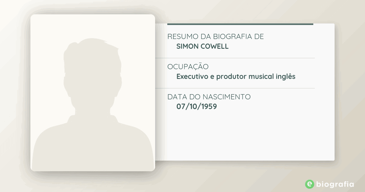 Biografia de Simon Cowell - eBiografia