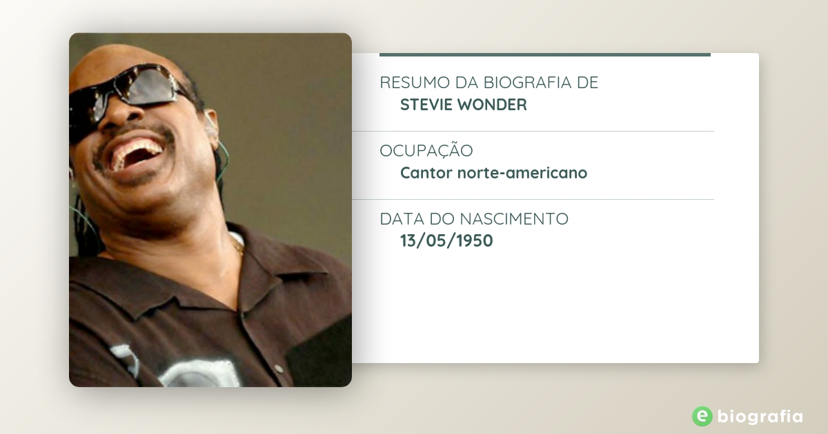 Biografia de Stevie Wonder - eBiografia