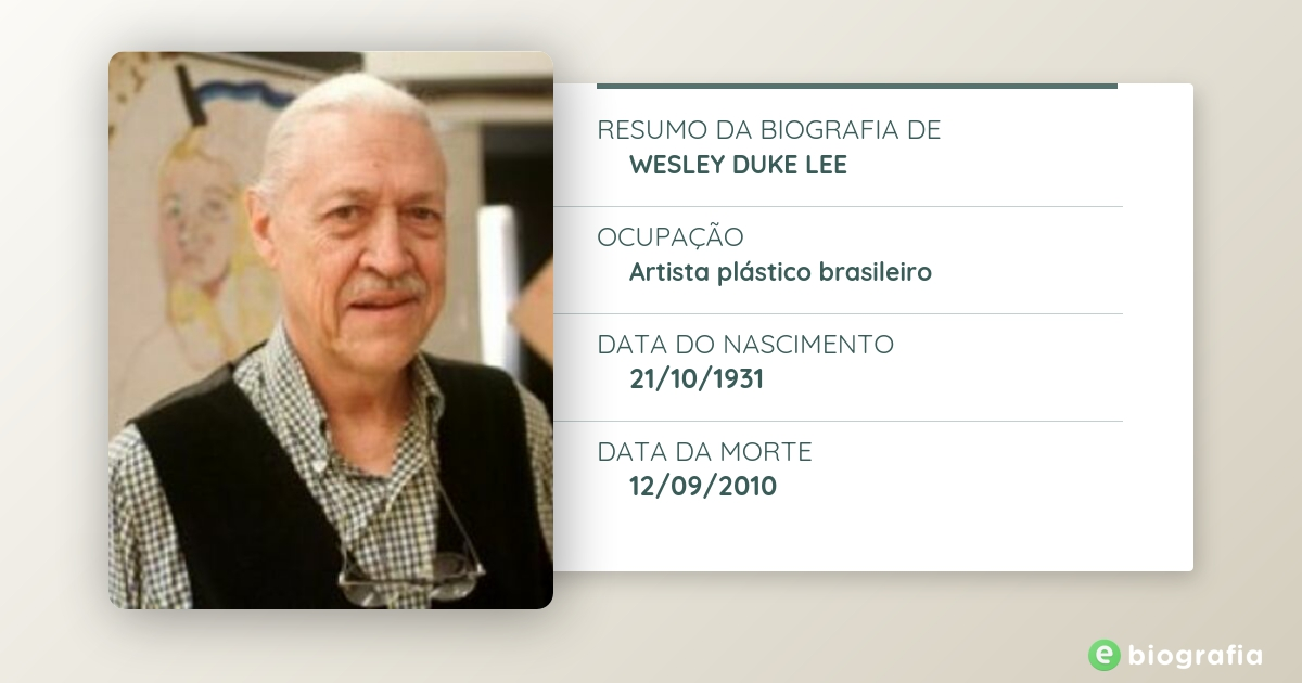 Biografia de Wesley Duke Lee - eBiografia