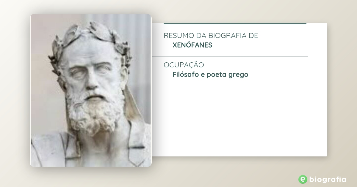 Biografia de Xenófanes - eBiografia